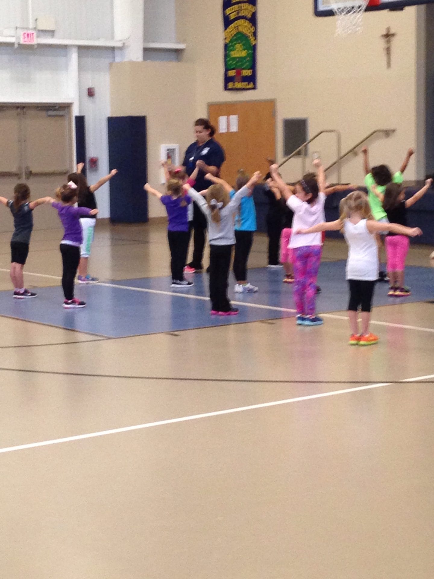 First cheerleading practice - Maddy's Place